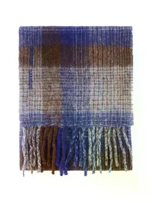 SAMSOE SAMSOE Alex Checked Fringed Scarf