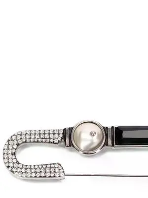 Ermanno Scervino Crystal-embellished Brooch