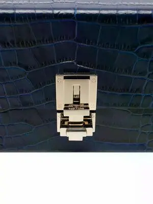 TOM FORD Crocodile-effect Leather Clutch Bag