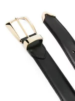 Khaite Benny Leather Belt - Black