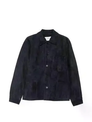 Givenchy Sheepskin Patch-pocket Overshirt - Blue