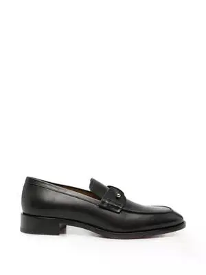 CHRISTIAN LOUBOUTIN Chambelimoc Leather Loafers - Black