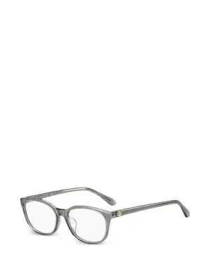 Kate Spade New York Trulee Logo-plaque Square-frame Glasses - Grey