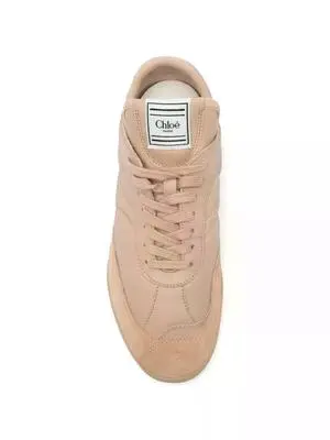 Chloé Kick Panelled Lace-up Sneakers