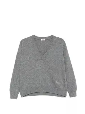 Celine V-neck Sweater - Grey