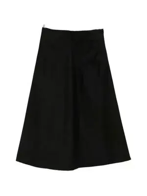 SUSANNE BOMMER Patch-pocket Midi A-line Skirt - Black