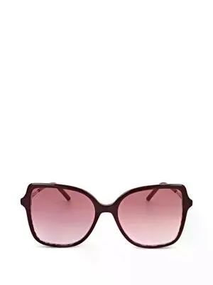 Carolina Herrera Geometric-frame Sunglasses - Red
