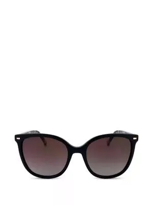 Carolina Herrera Tortoiseshell-effect Cat-eye Sunglasses - Black