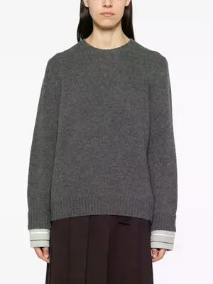 Prada Wool And Cashmere Crew-neck Sweater