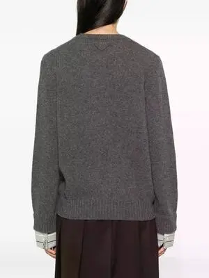 Prada Wool And Cashmere Crew-neck Sweater