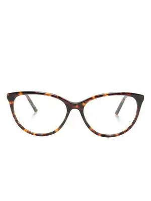 Carolina Herrera Tortoiseshell-effect Cat-eye Glasses - Brown