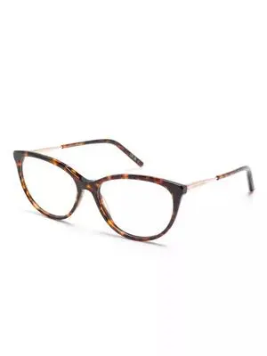 Carolina Herrera Tortoiseshell-effect Cat-eye Glasses