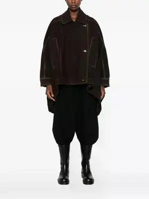 UMA WANG Kew Contrast-stitch Oversized Jacket
