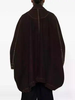 UMA WANG Kew Contrast-stitch Oversized Jacket