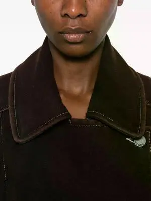 UMA WANG Kew Contrast-stitch Oversized Jacket
