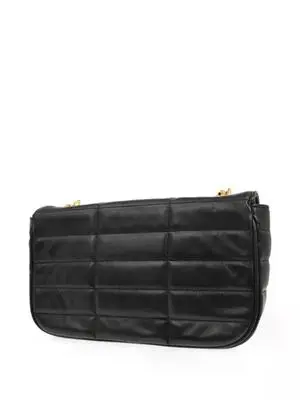 Celine 1990-2000s Quilted Chain Shoulder Bag - Black