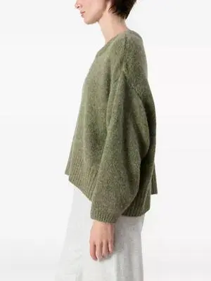 American Vintage Fluffy Knit Sweater - Green