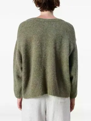 American Vintage Fluffy Knit Sweater - Green