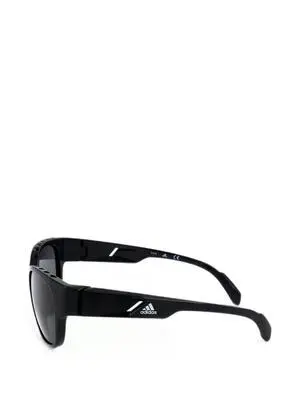 Adidas Logo-print Round-frame Sunglasses