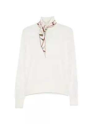 FORTE_FORTE Fine-knit Roll-neck Sweater - Neutrals