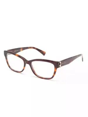 Longchamp Tortoiseshell-effect Square-frame Glasses