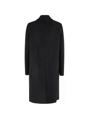 Harris Wharf London Single-breasted Notched-lapels Coat - Black