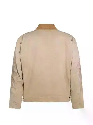 GOLDEN GOOSE Reversible Jacket In Beige Cotton With Check Pattern