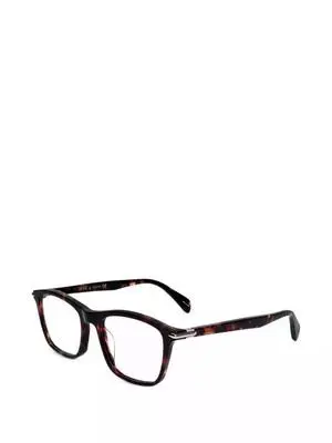 Rag & Bone Tortoiseshell-effect Rectangle-frame Glasses