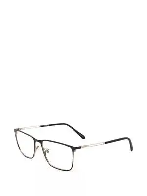 Fossil Matte-finish Rectangle-frame Glasses - Black
