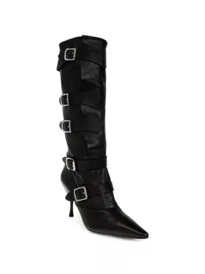 VIVIENNE WESTWOOD Treasure Buckle-strap Knee-high Boots