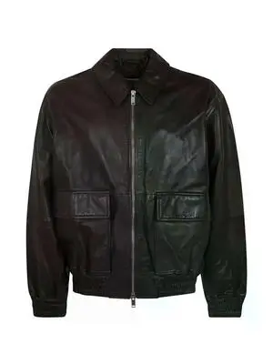 Studio Nicholson Piston Leather Bomber Jacket