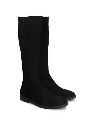 JULIE DEE Side-zip Knee-high Boots - Black