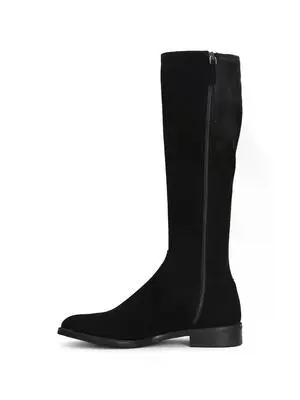 JULIE DEE Side-zip Knee-high Boots - Black