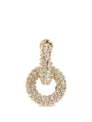 SELF-PORTRAIT Crystal-embellished Hoop Earrings