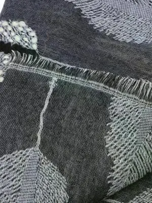 Altea Feather-print Frayed Scarf