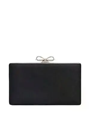 SELF-PORTRAIT Crystal-embellished Bow Clutch Bag