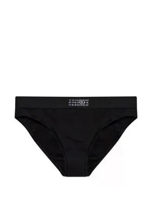 MAISON MARGIELA Logo-print Briefs - Black