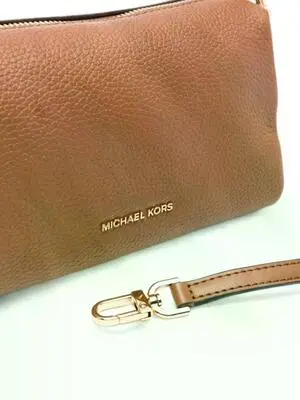 Michael Kors Small Bryant Logo-plaque Pebbled'leather Mini Bag