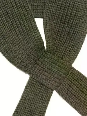 A.p.c. Luna Ribbed-knit Scarf - Green