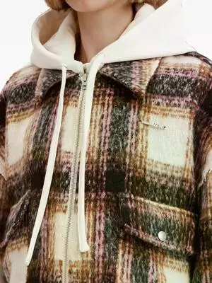 Izzue Check-pattern Hooded Jacket