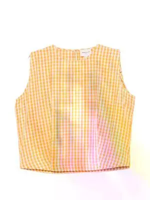 MAISON123 Doree Gingham Sleeveless Top