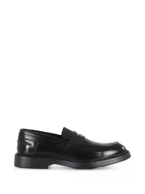 DOUCAL'S Leather Polished Finish Penny Loafers