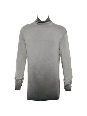 THOM KROM Cold-dye Turtleneck T-shirt - Grey