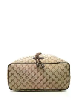 Gucci Gg Canvas Drawstring Backpack