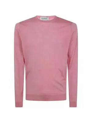 John Smedley Lundy Fine-knit T-shirt - Pink