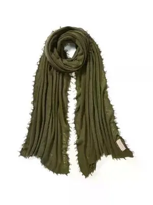 HIMALAYA CLOTHING Purschoen Fringed Scarf - Green