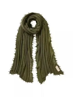 HIMALAYA CLOTHING Purschoen Fringed Scarf - Green