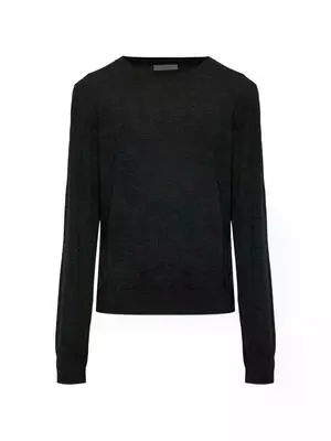 LEMAIRE Crew-neck Wool Knitwear - Grey