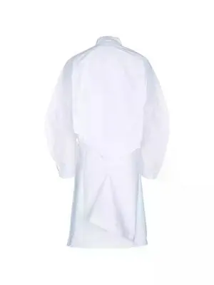 Jacquemus Colombe Dress With Rounded Sleeves - White