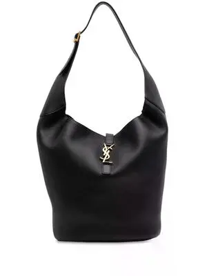 Saint Laurent Grained Calfskin Le 5 A 7 Hobo Shoulder Bag